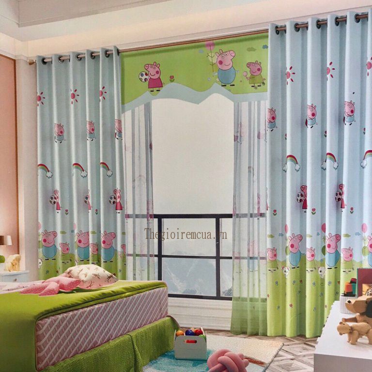 Rèm cho trẻ hoạt hình minions ấn tượng ước ao của bé - Thế Giới Rèm Cửa